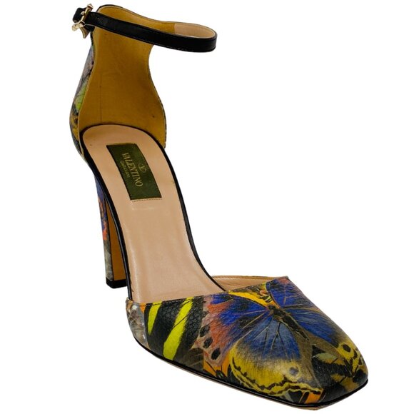 Valentino | Shoes | Valentino Rockstud Butterflies Dorsay Pumps | Poshmark